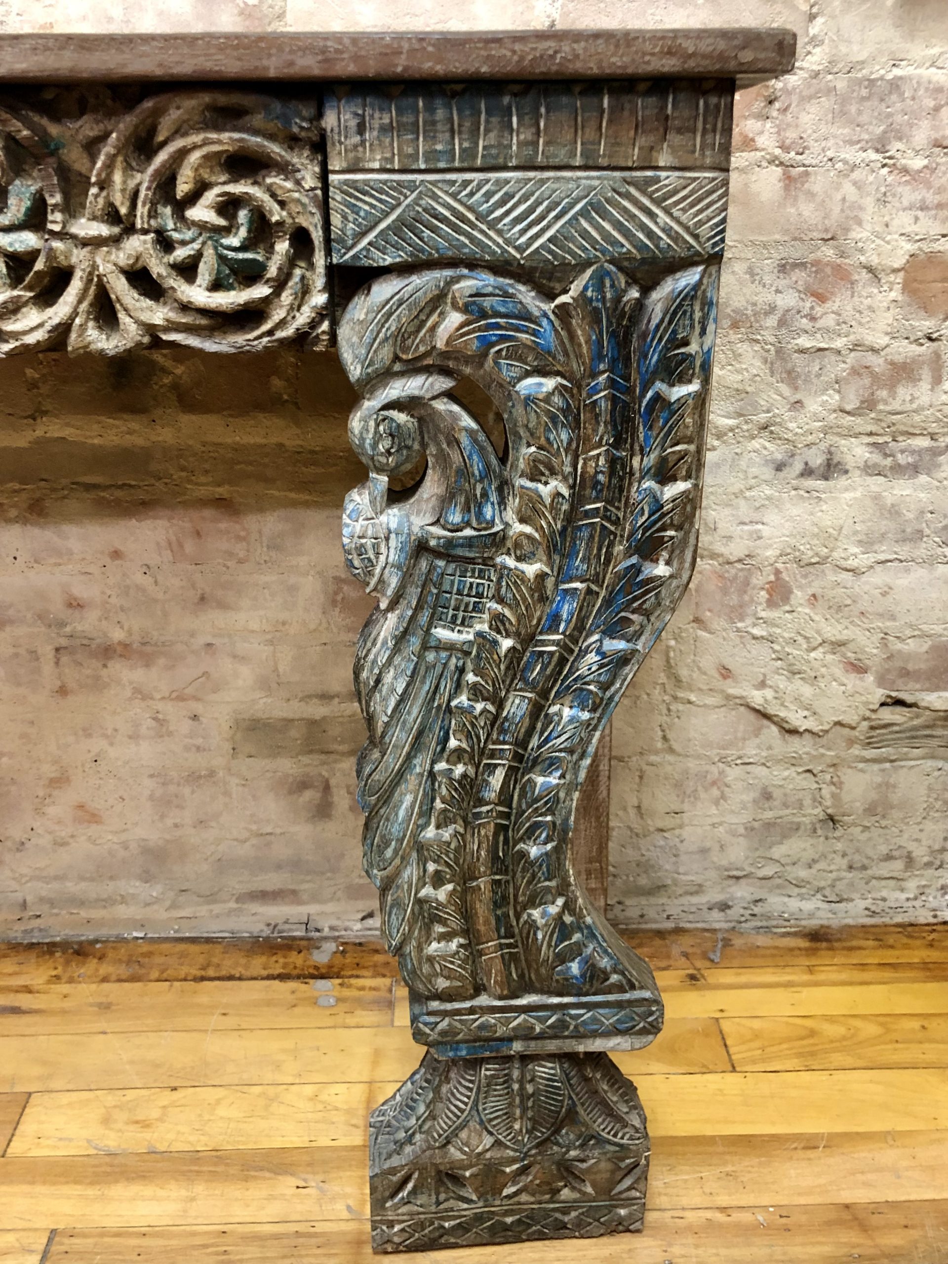CONSOLE TABLE – CARVED DETAIL | Haveli Home